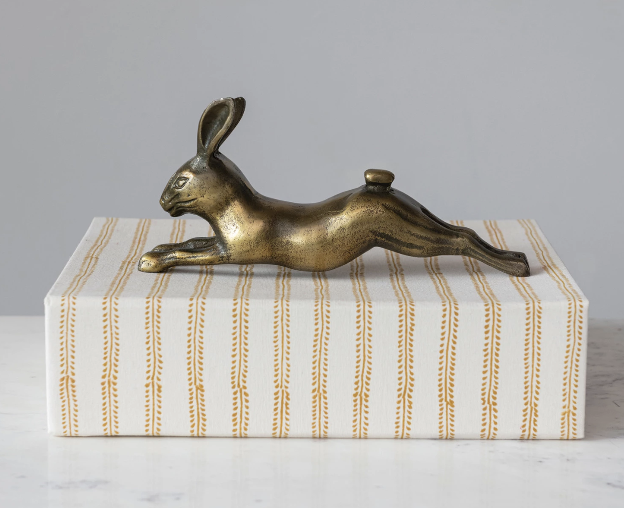 Antique Brass Rabbit - Paysage Home