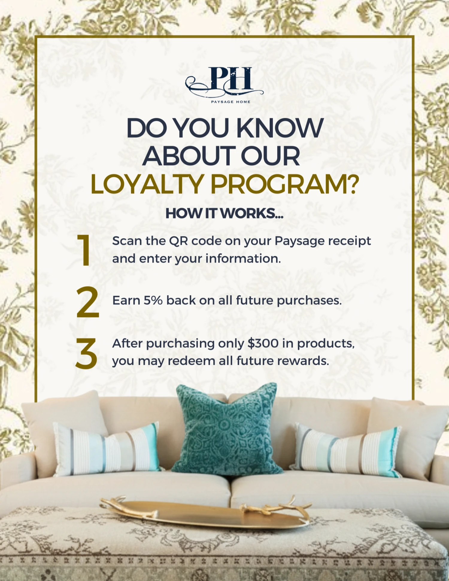 Paysage Gift Card | Give the Gift of Style & Décor